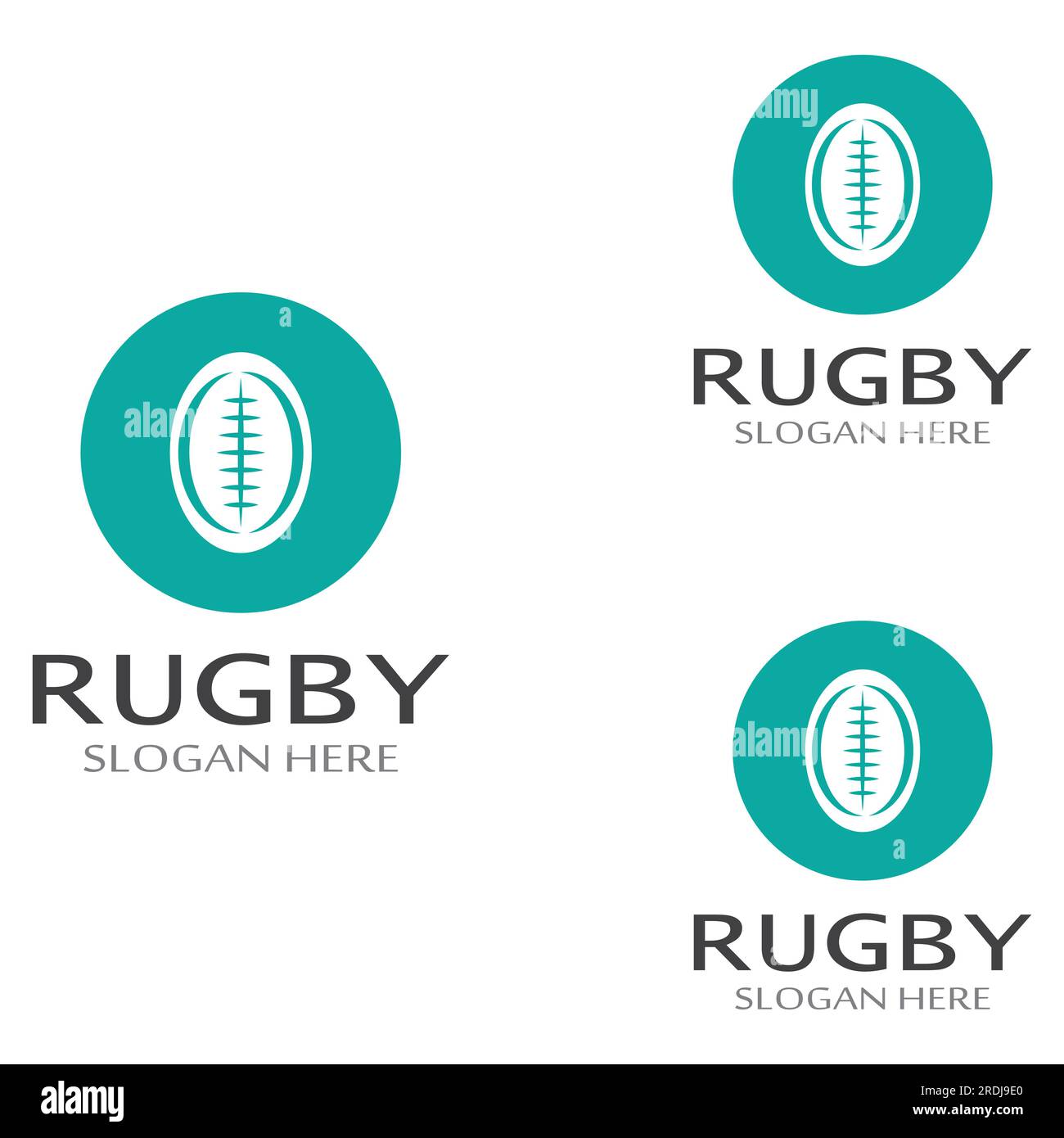 Rugby ball logo. Using vector illustration design concept.Can be used ...