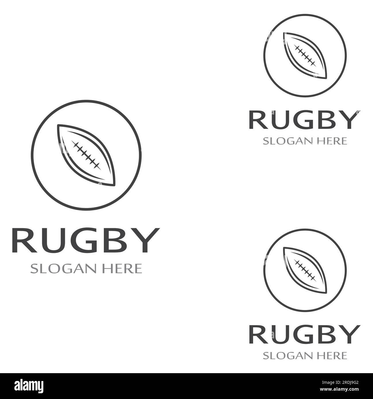 Rugby ball logo. Using vector illustration design concept.Can be used ...