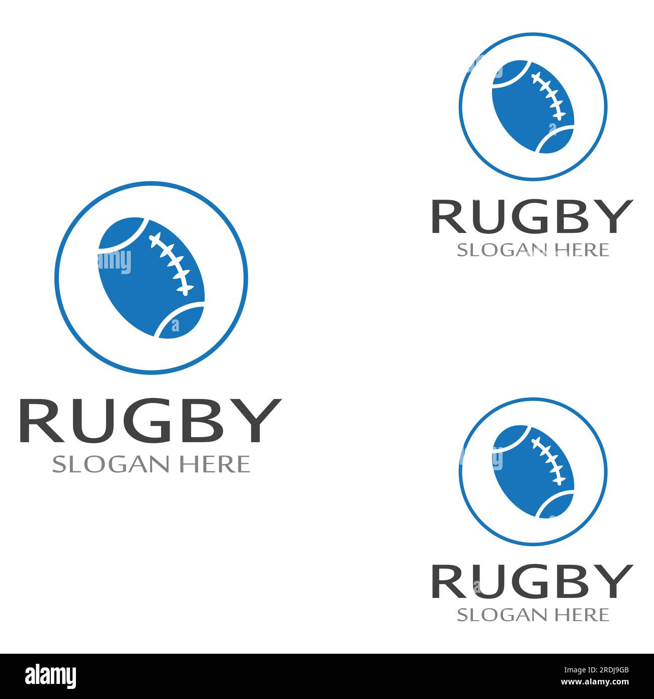 Rugby ball logo. Using vector illustration design concept.Can be used ...