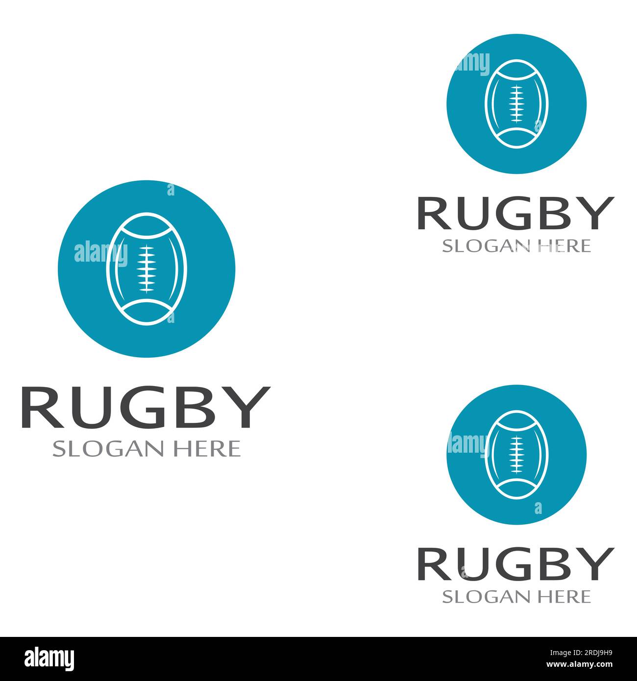 Rugby ball logo. Using vector illustration design concept.Can be used ...