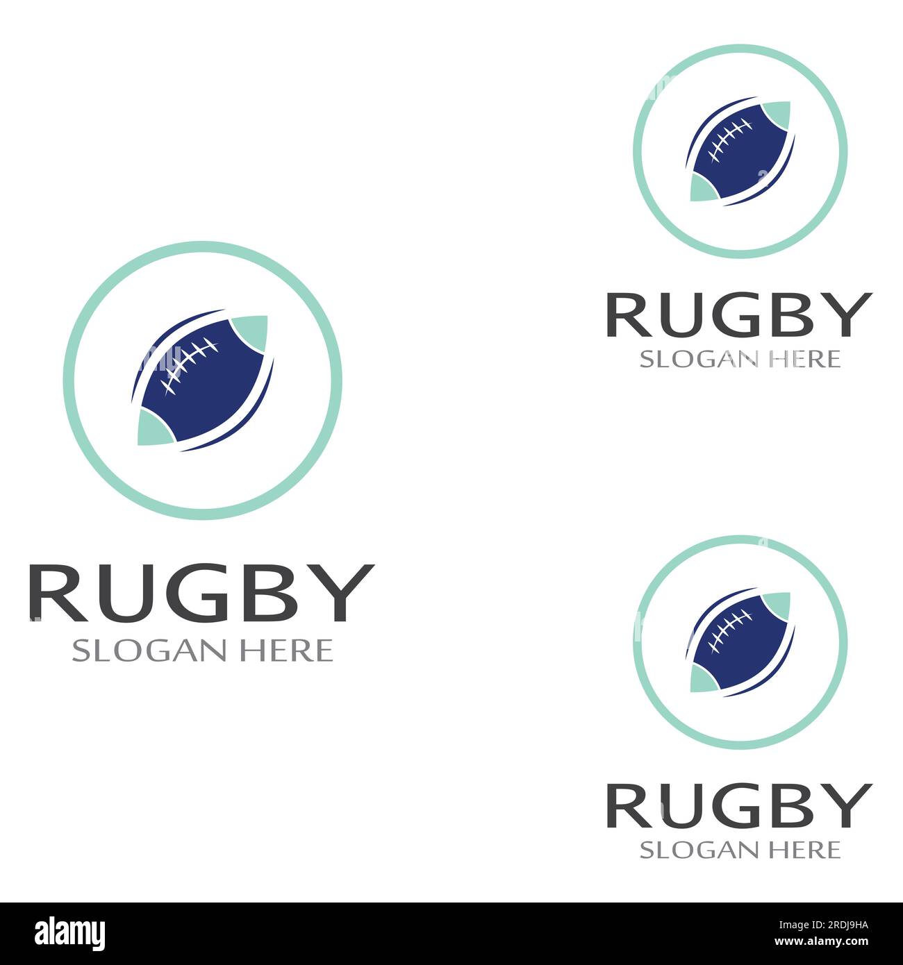 Rugby ball logo. Using vector illustration design concept.Can be used ...