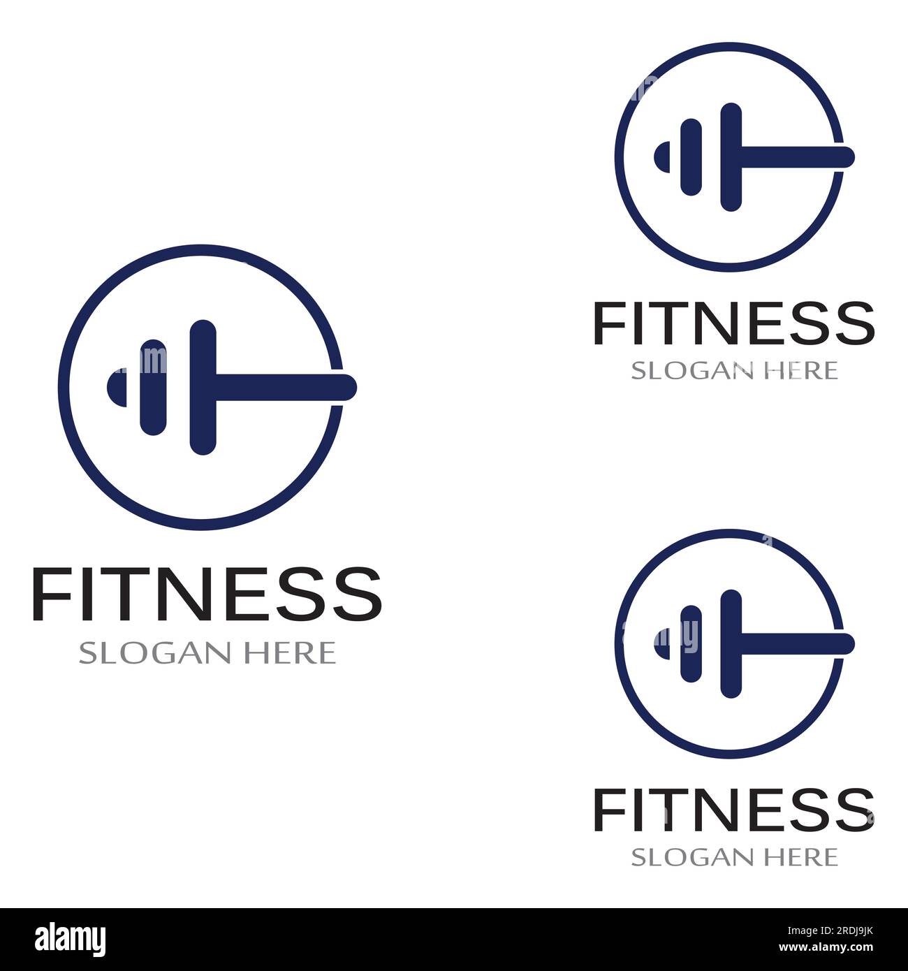 gym fitness silhouette logo and barbell.Design for fitness gym and ...