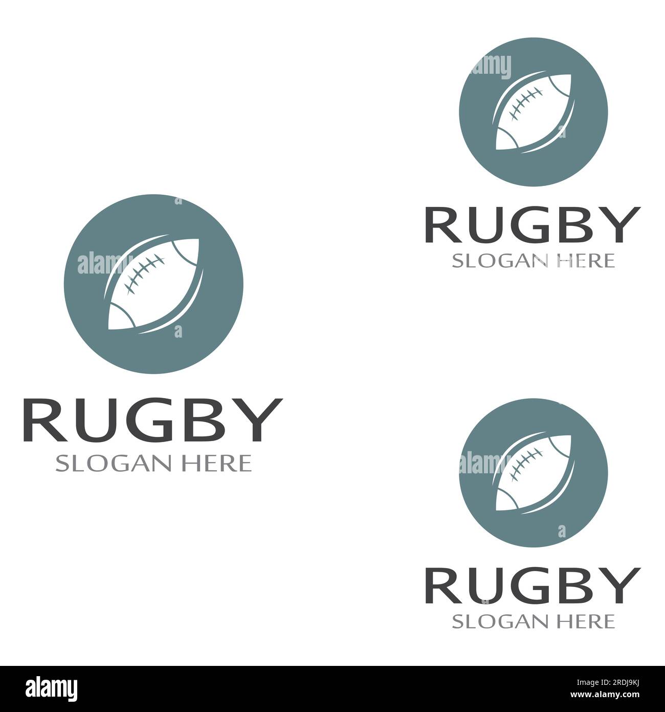 Rugby ball logo. Using vector illustration design concept.Can be used ...
