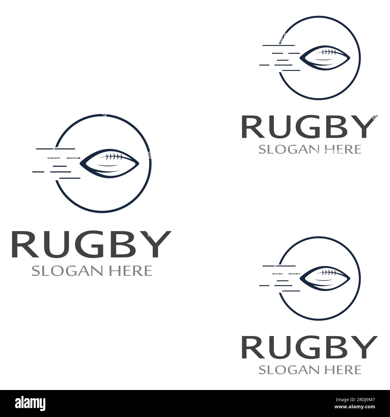 Rugby ball logo. Using vector illustration design concept.Can be used ...