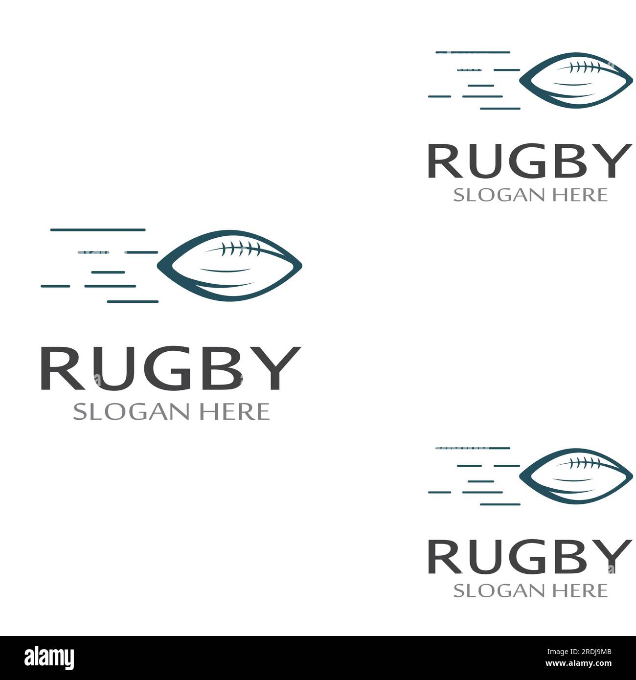 Rugby ball logo. Using vector illustration design concept.Can be used ...