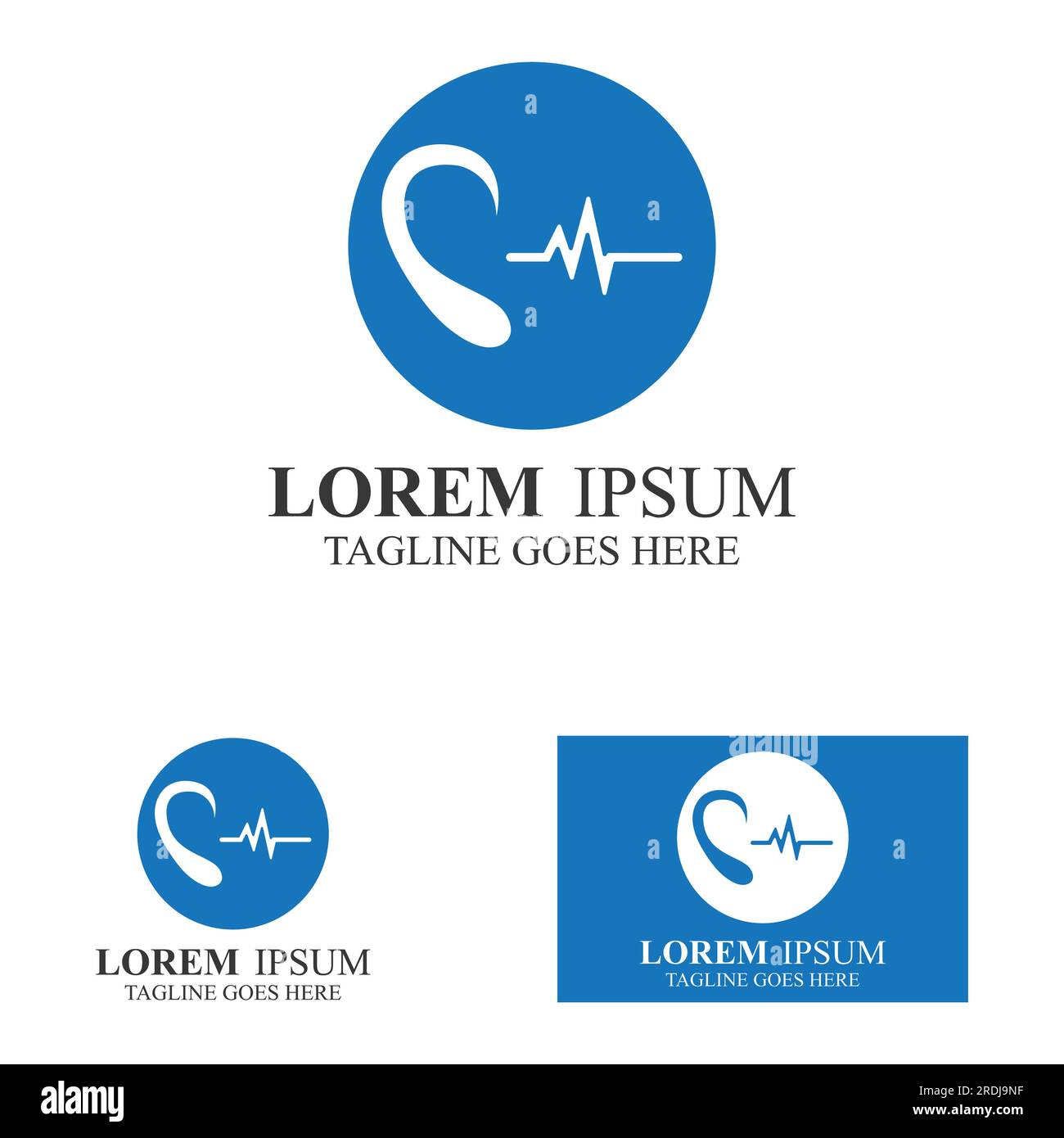 ear logo design Stock Vector Image & Art - Alamy