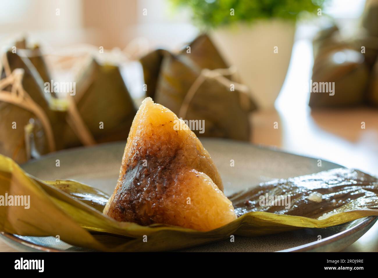 Chinese rice dumpling Zongzi for traditional dragon boat festival Stock ...
