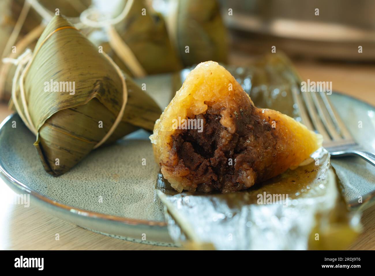 Chinese rice dumpling Zongzi for traditional dragon boat festival Stock ...