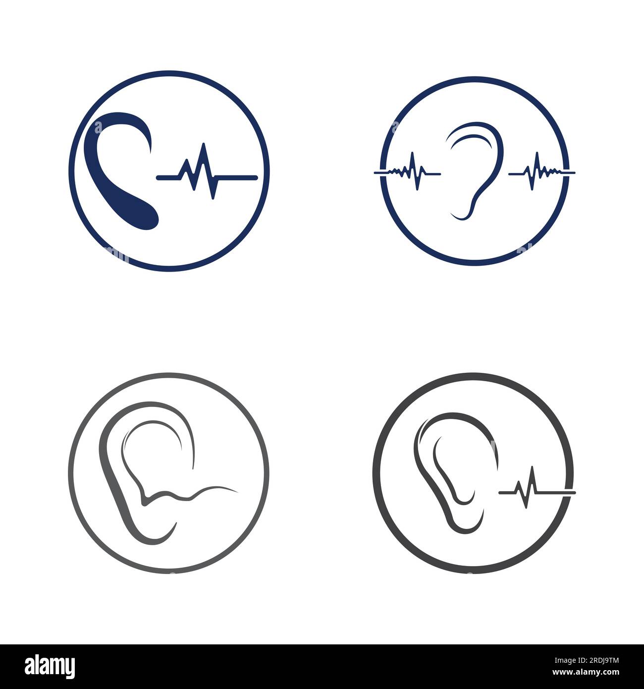ear logo design Stock Vector Image & Art - Alamy