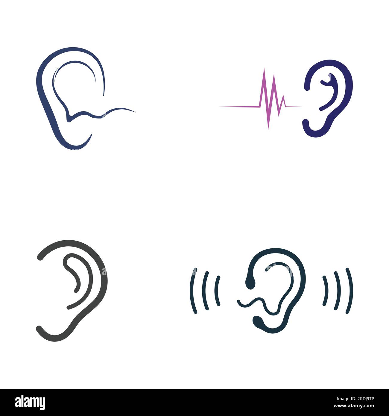 ear logo design Stock Vector Image & Art - Alamy