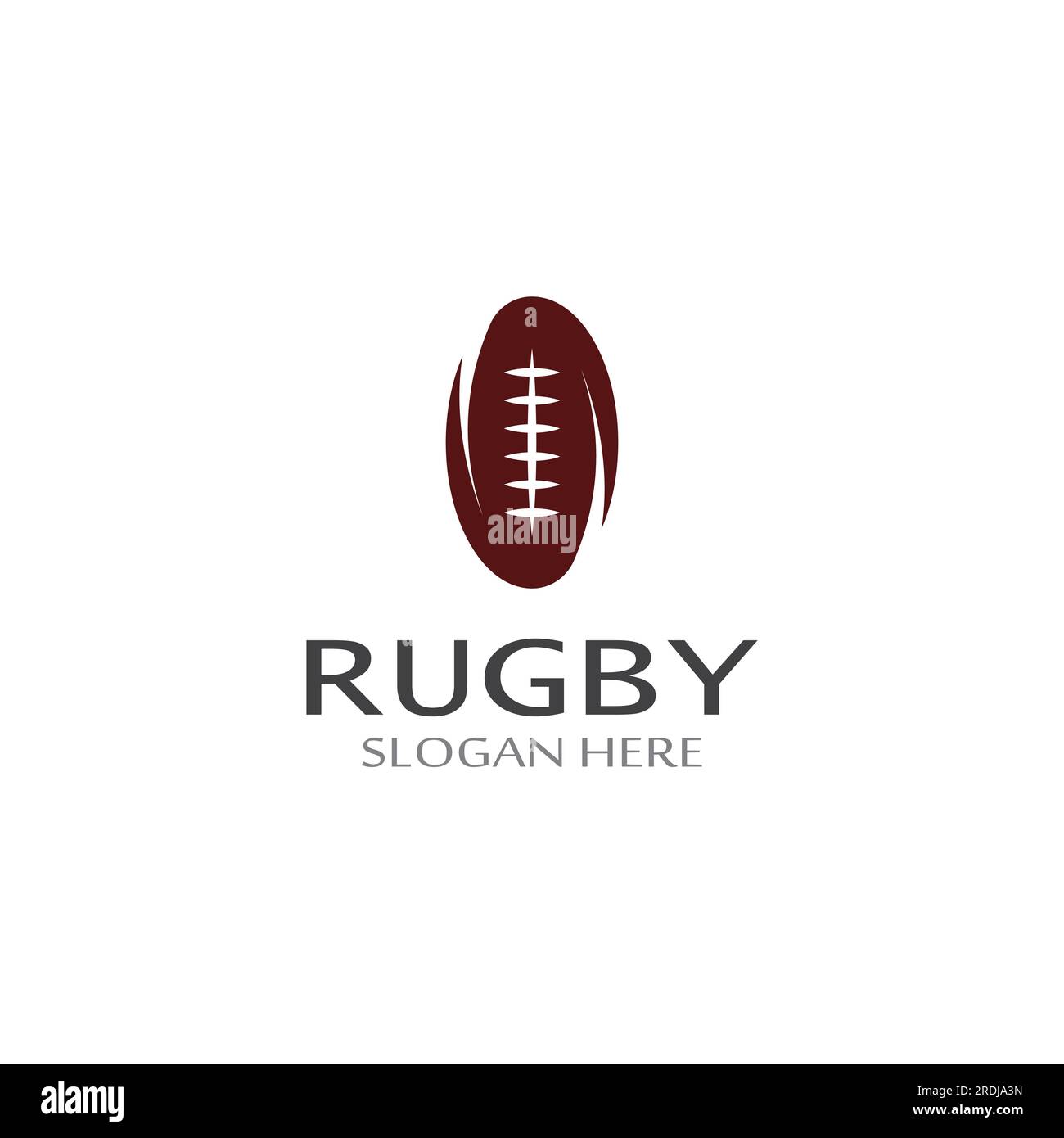 Rugby ball logo. Using vector illustration design concept.Can be used ...