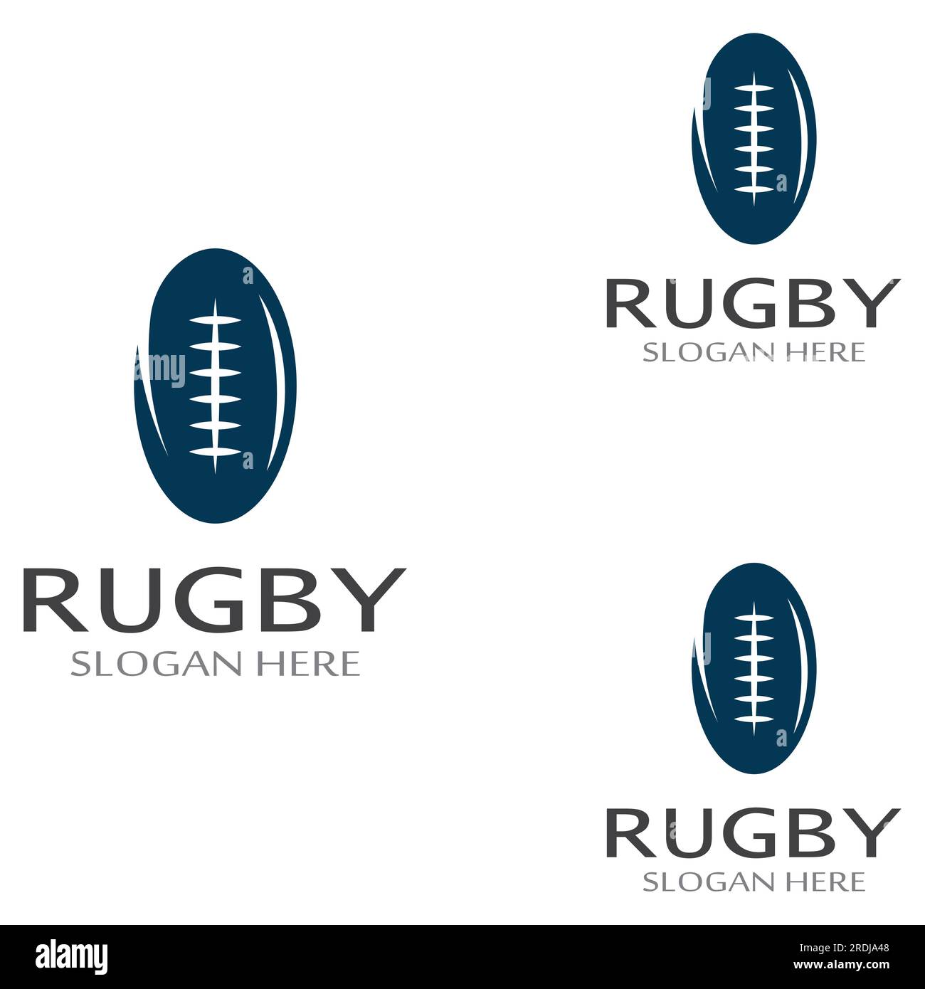 Rugby ball logo. Using vector illustration design concept.Can be used ...