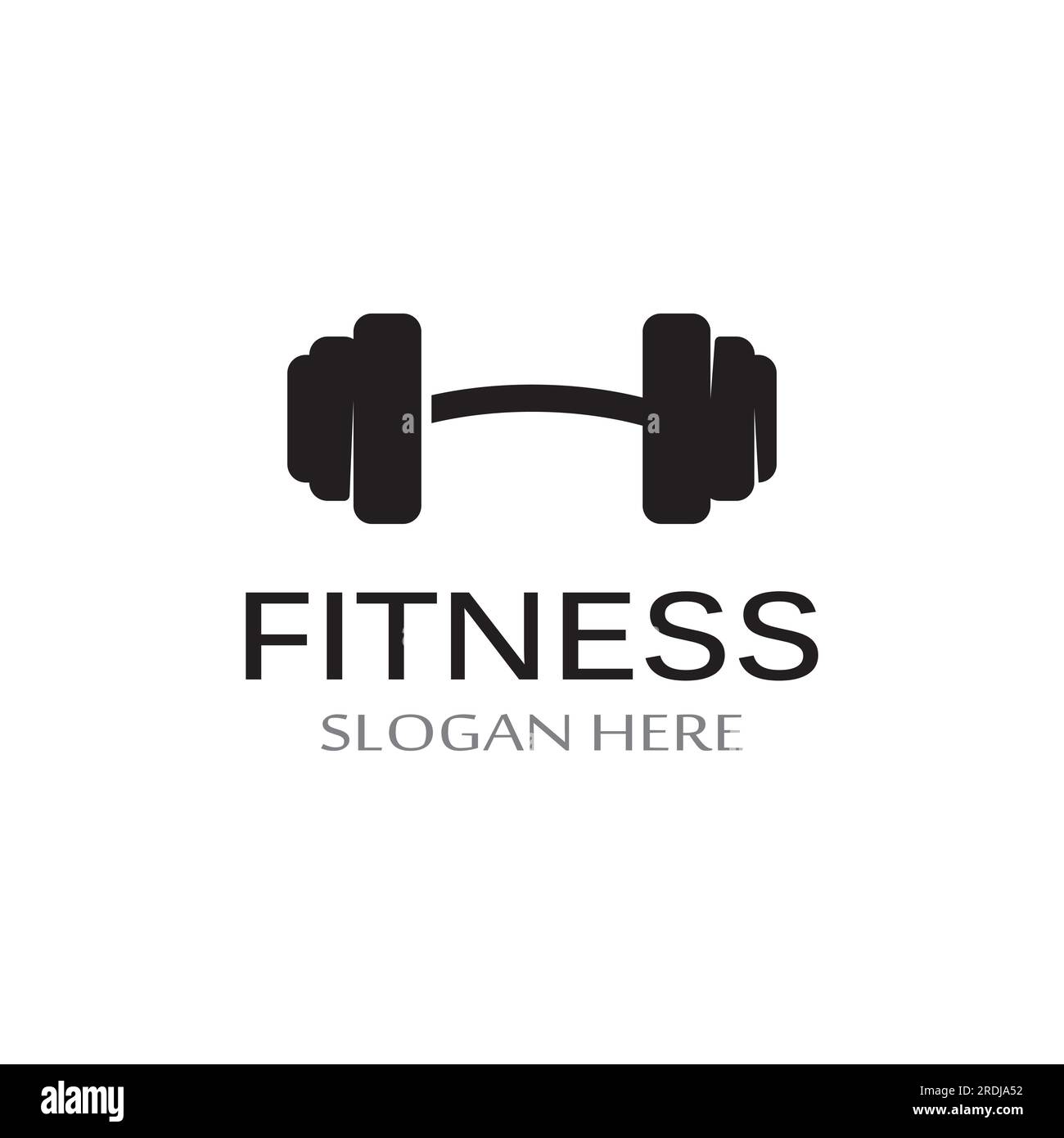 gym fitness silhouette logo and barbell.Design for fitness gym and ...