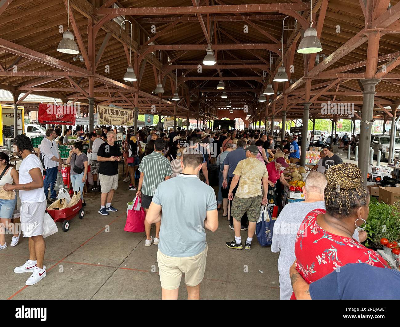 Detroit Saturday morning eastern market Stock Photo - Alamy