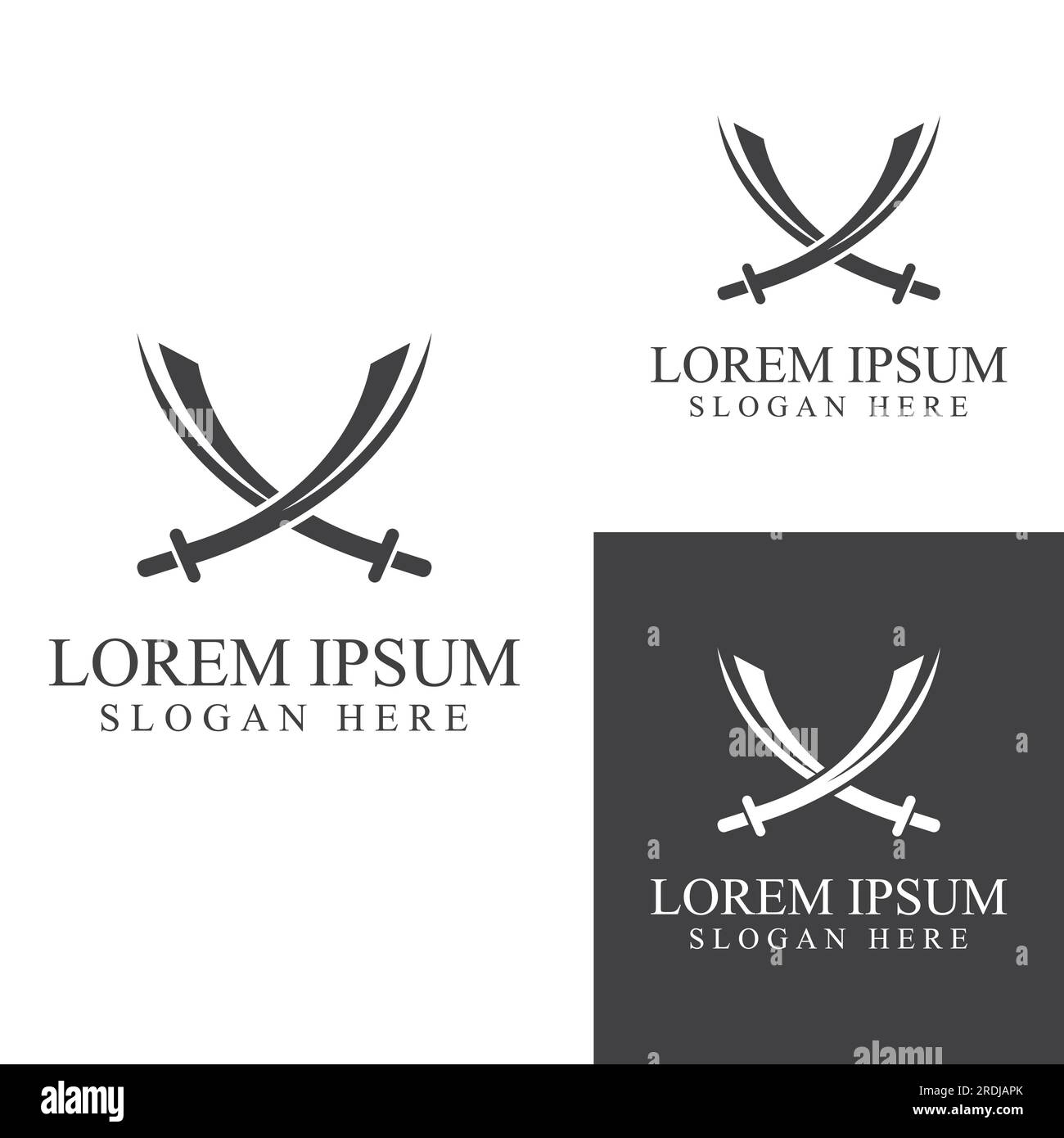 Sword, shield and king's sword logo. Logo vector design Stock Vector ...