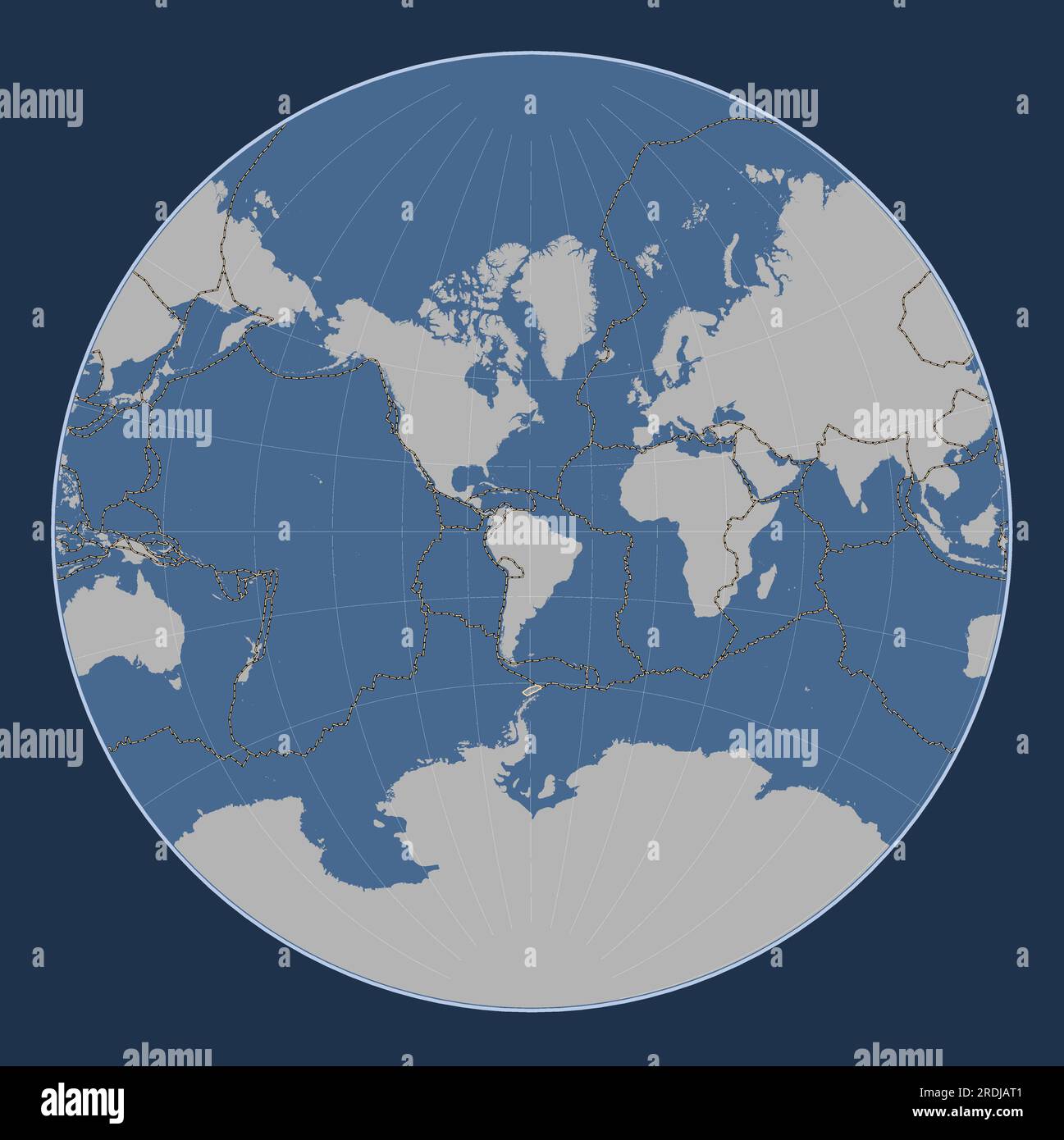Shape Of The Shetland Tectonic Plate On The Solid Contour Map In The Lagrange Projection