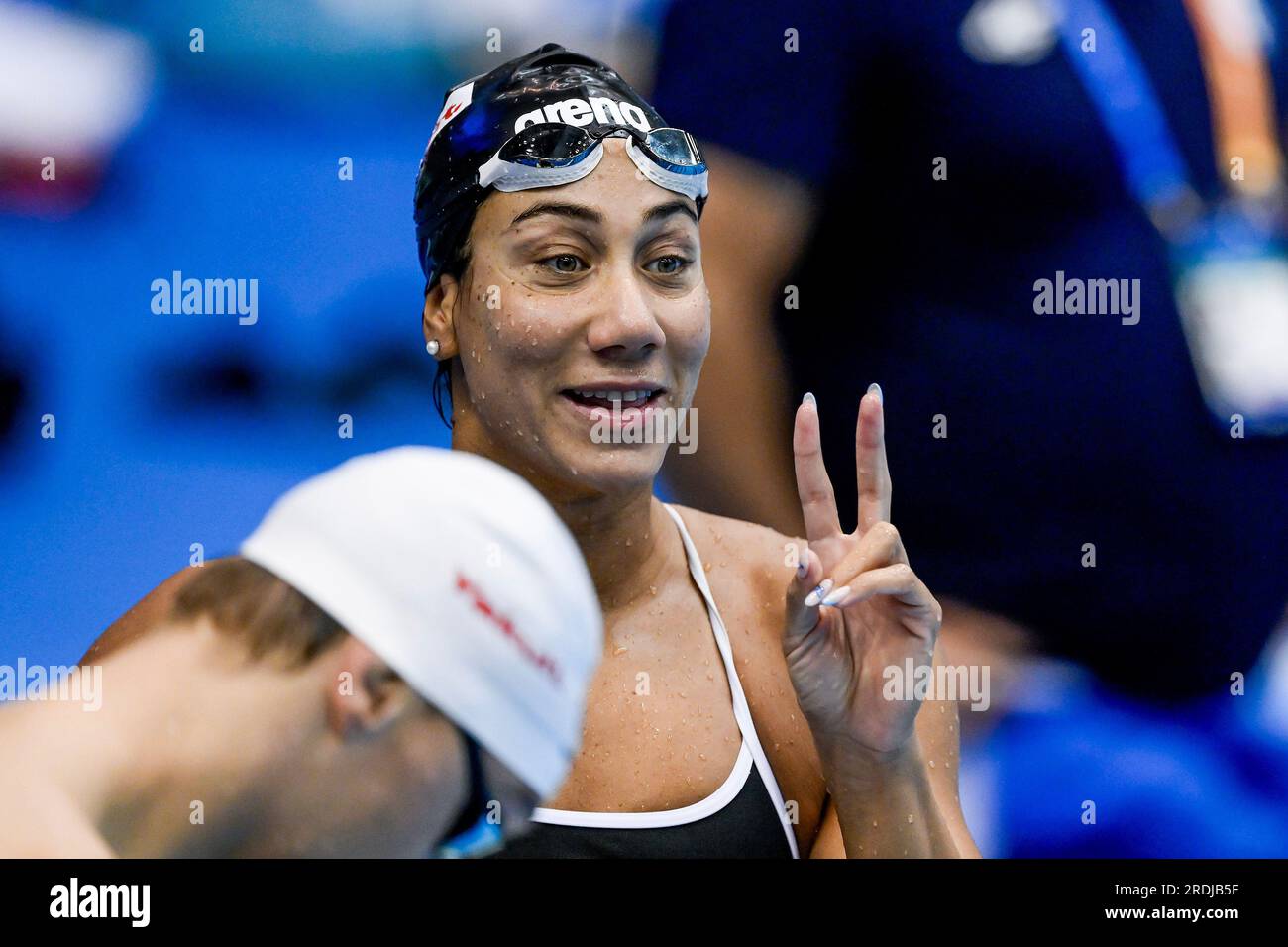Fukuoka, Japan. 21st July, 2023. Farida Osman of Egypt during the warm ...