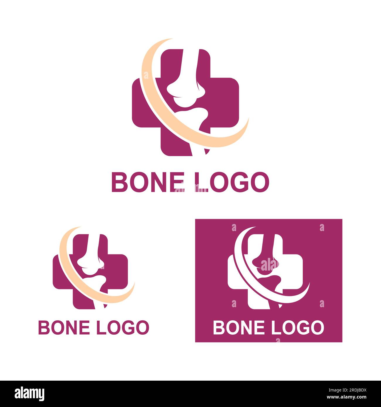 Bone logo icon vector design Stock Vector Image & Art - Alamy