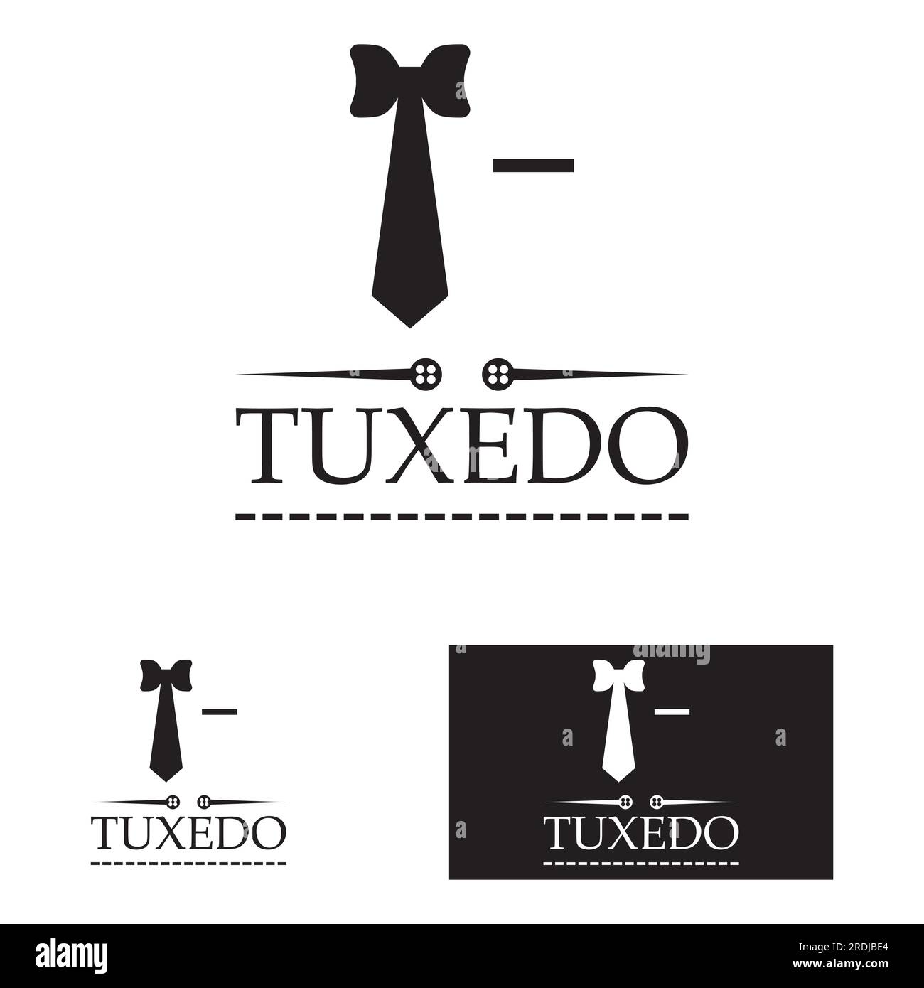 Tuxedo logo icon vector design template Stock Vector Image & Art - Alamy