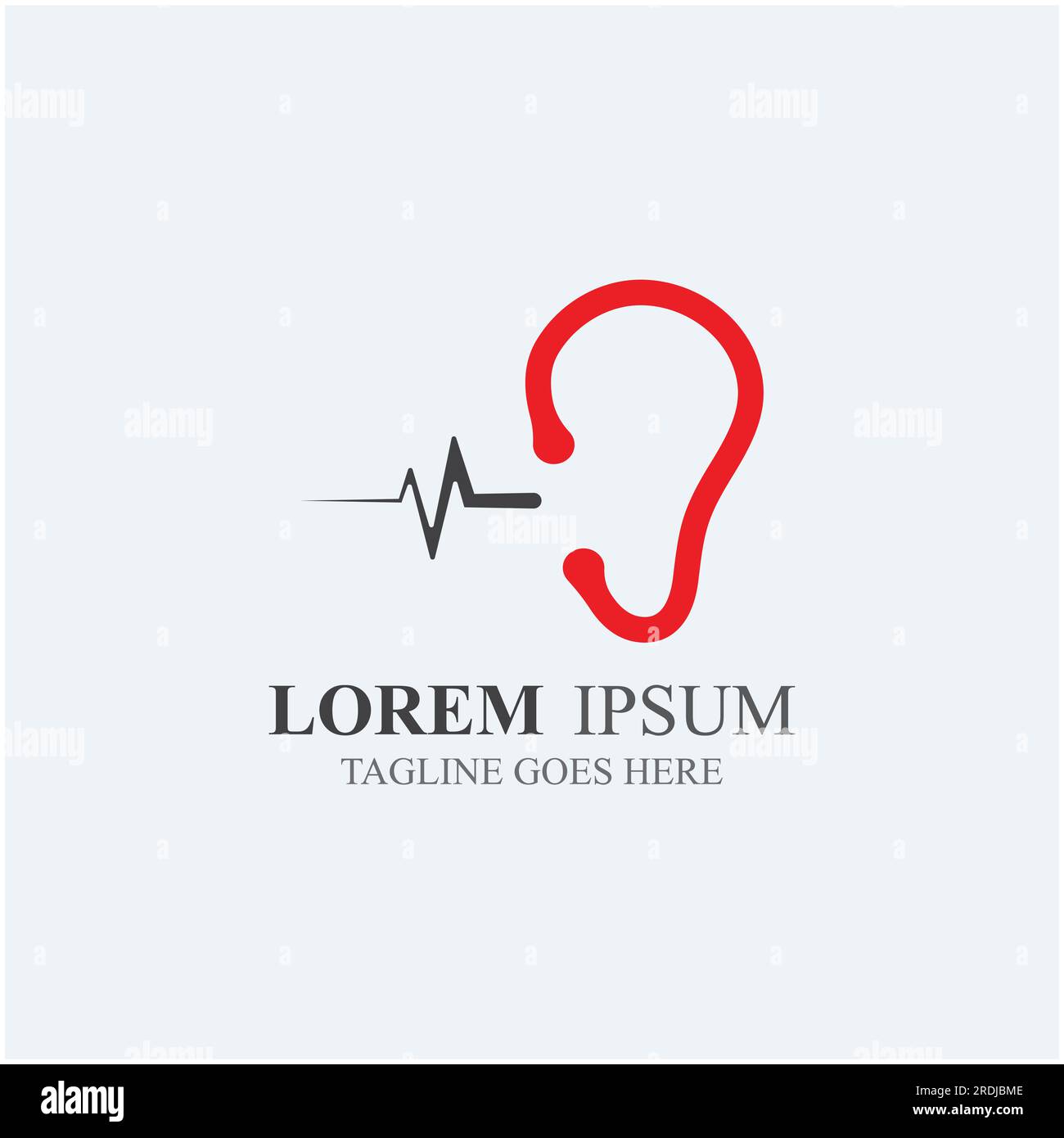 sense of hearing ear icon logo vector Stock Vector Image & Art - Alamy