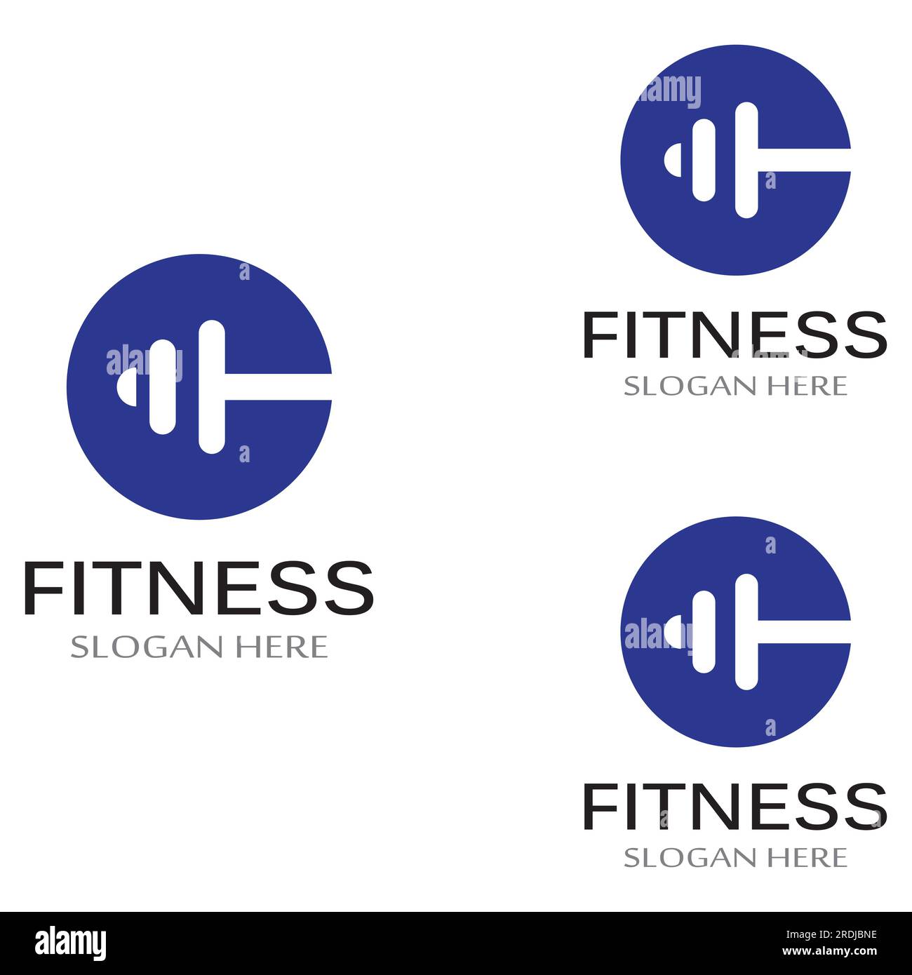 gym fitness silhouette logo and barbell.Design for fitness gym and ...