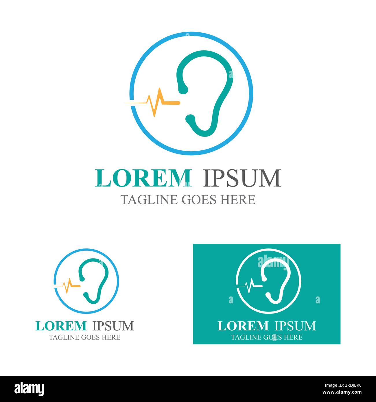 sense of hearing ear icon logo vector Stock Vector Image & Art - Alamy