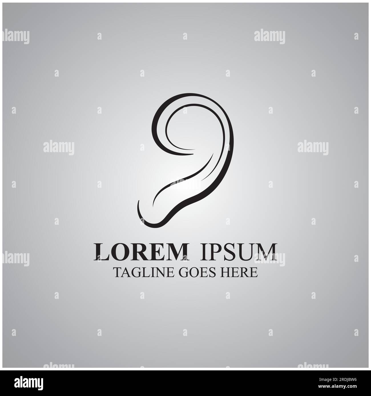 ear logo design Stock Vector Image & Art - Alamy