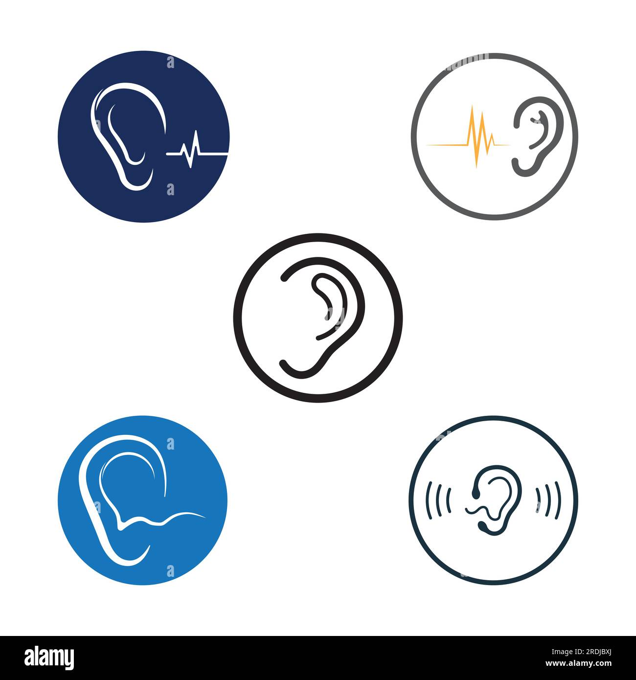 ear logo design Stock Vector Image & Art - Alamy