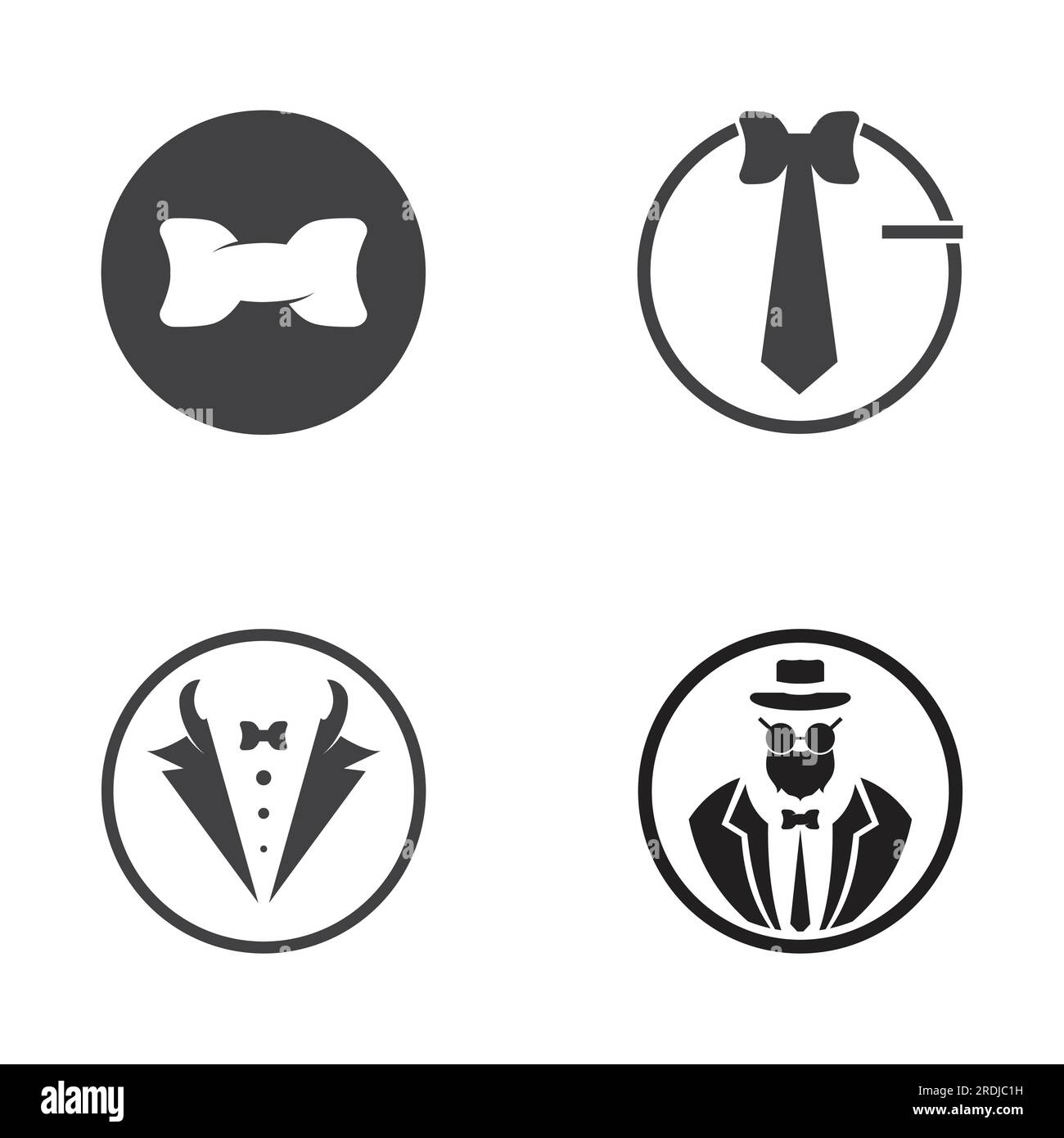 Tuxedo logo icon vector design template Stock Vector Image & Art - Alamy