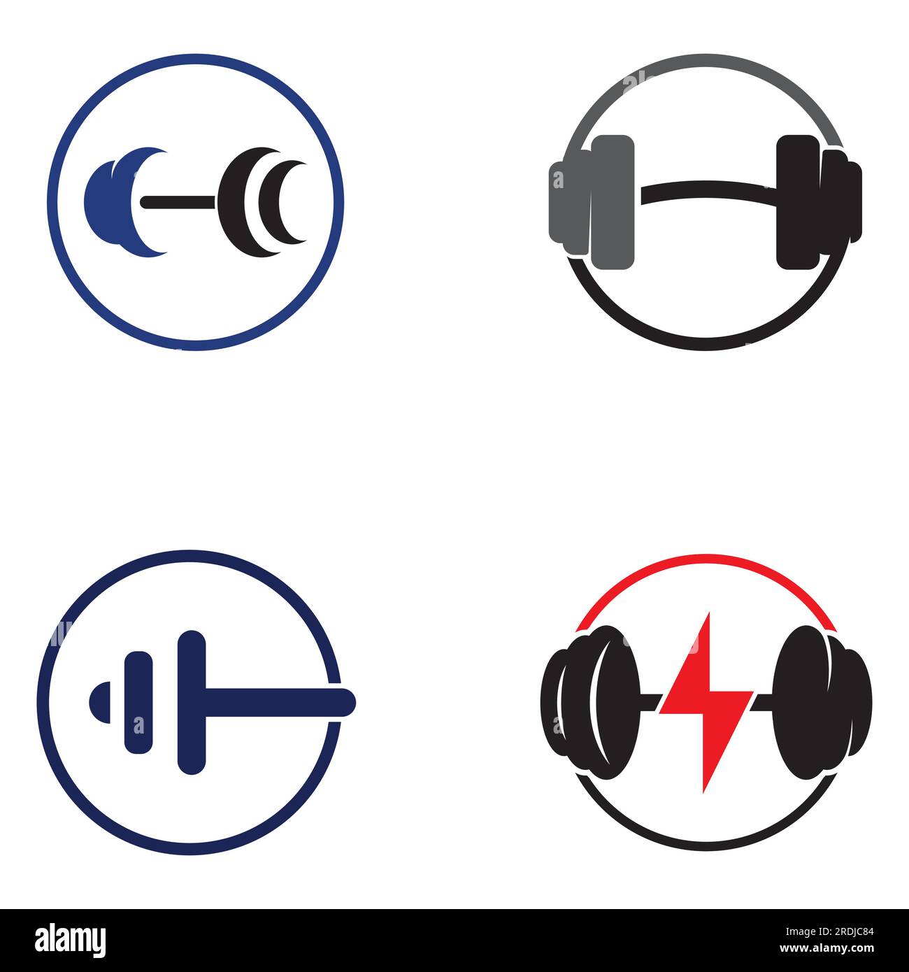 gym fitness silhouette logo and barbell.Design for fitness gym and ...