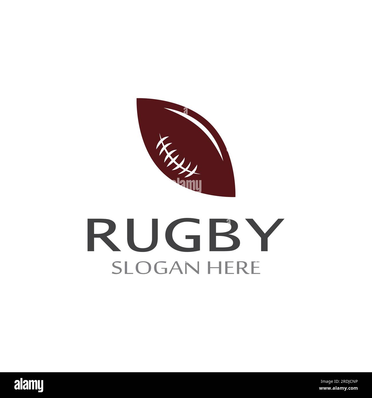 Rugby ball logo. Using vector illustration design concept.Can be used ...