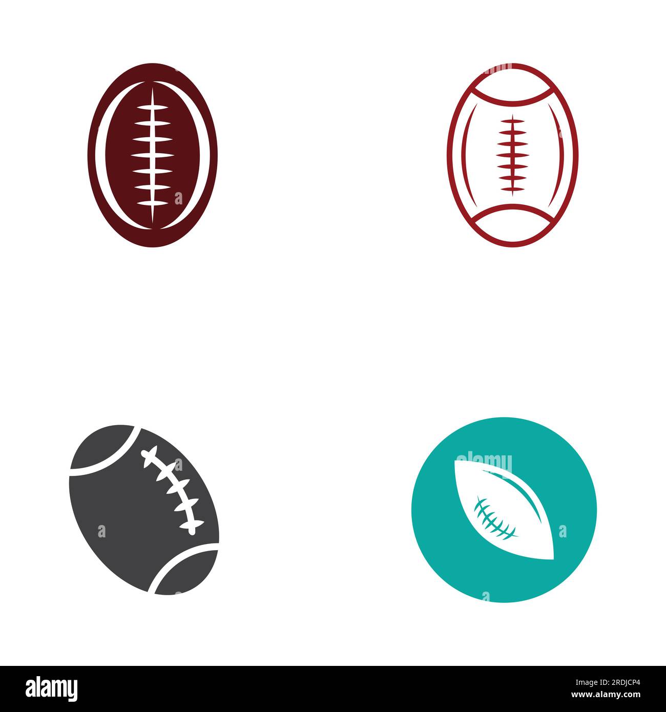 Rugby ball logo. Using vector illustration design concept.Can be used ...