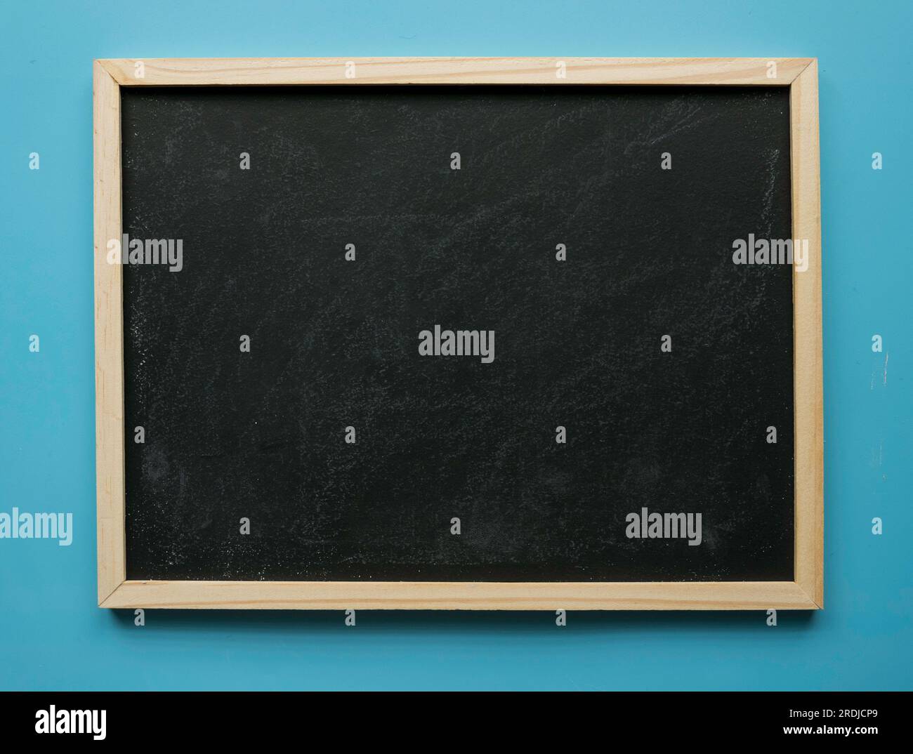 Chalkboard texture. Empty blank black chalkboard with chalk traces ...