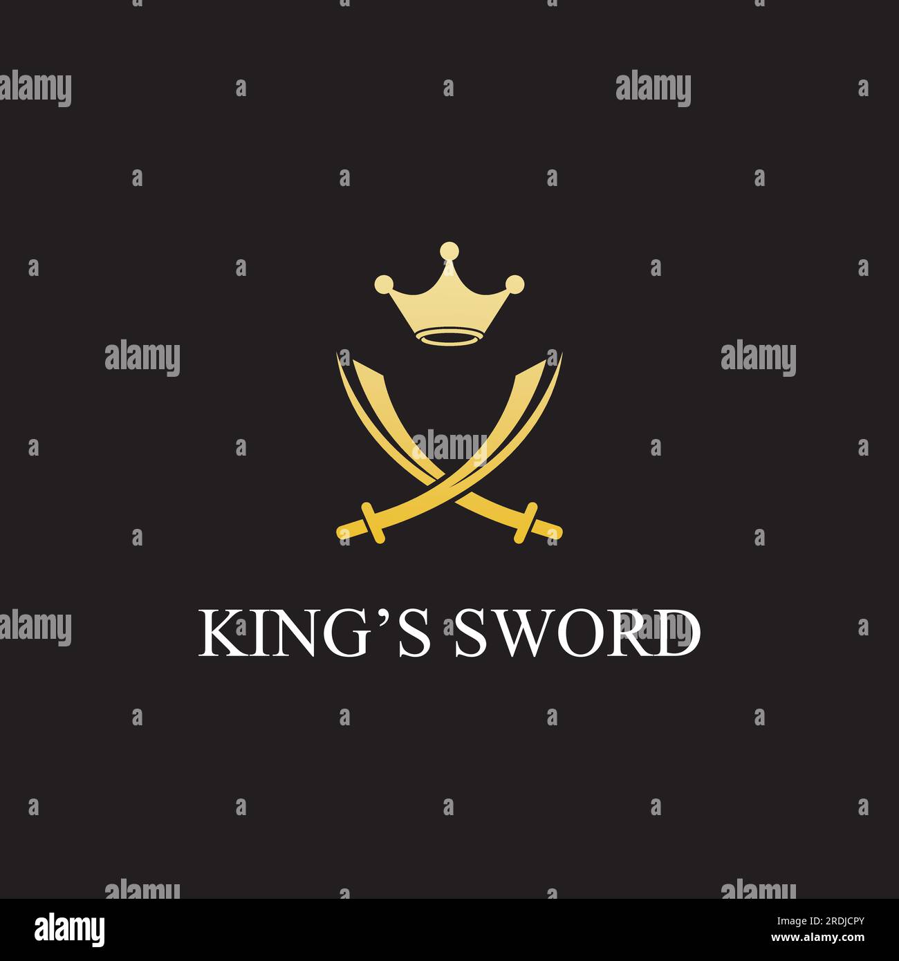 Sword, shield and king's sword logo. Logo vector design Stock Vector ...