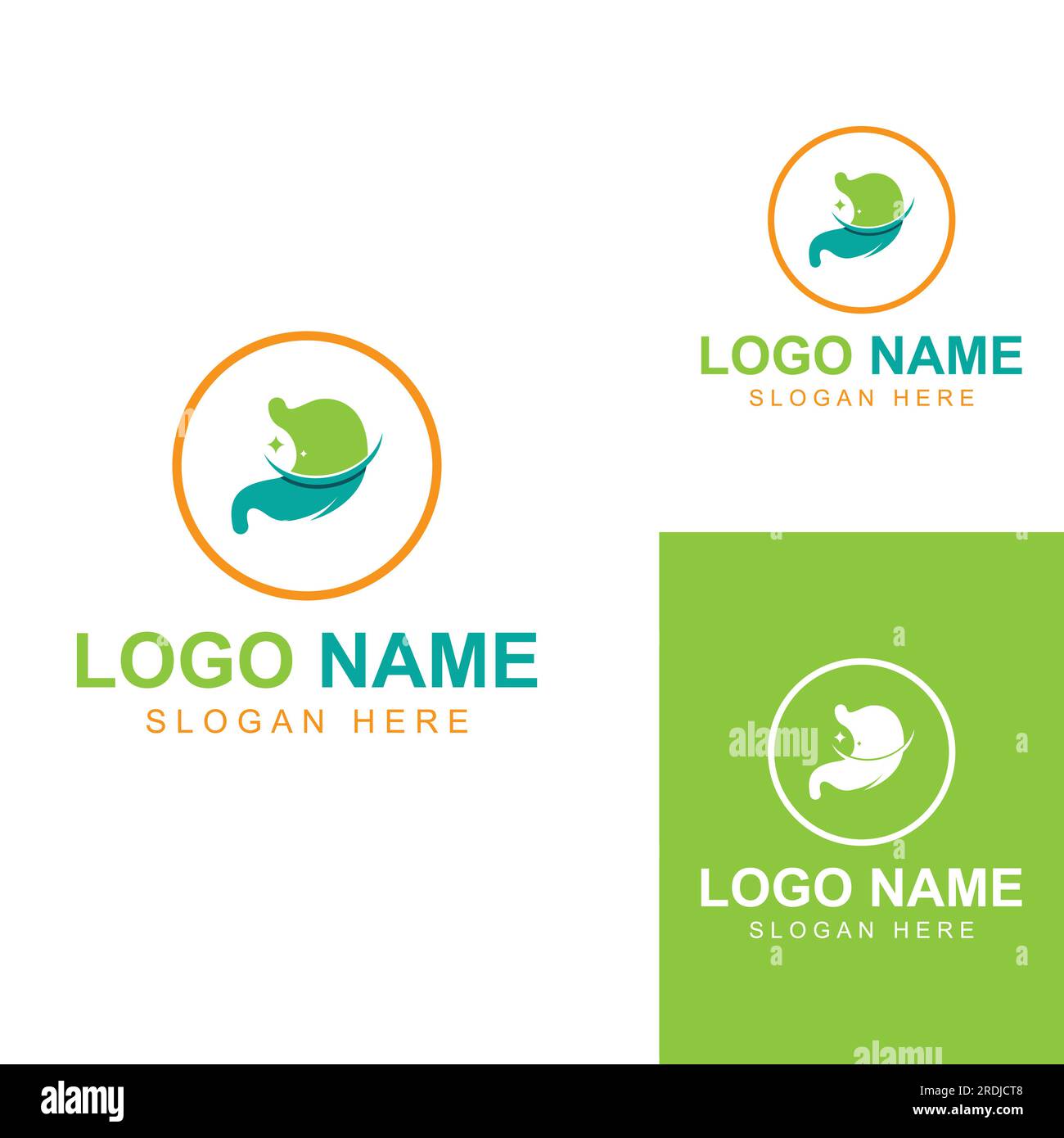 stomach health and stomach care logo design Stock Vector Image & Art ...