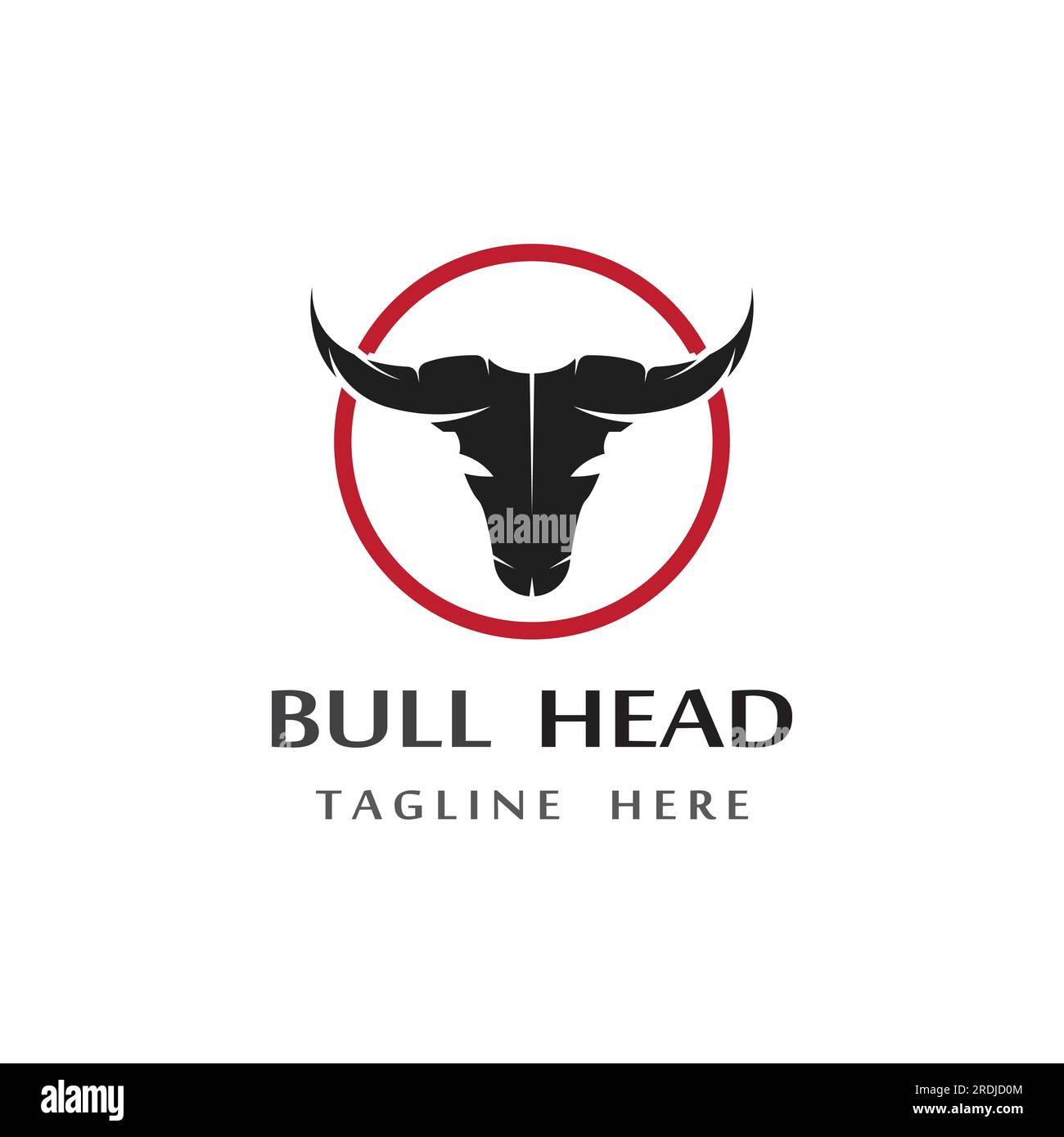 bull head horn logo and symbol Stock Vector Image & Art - Alamy