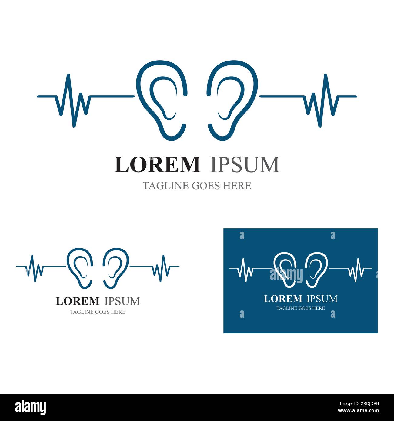 ear logo design Stock Vector Image & Art - Alamy