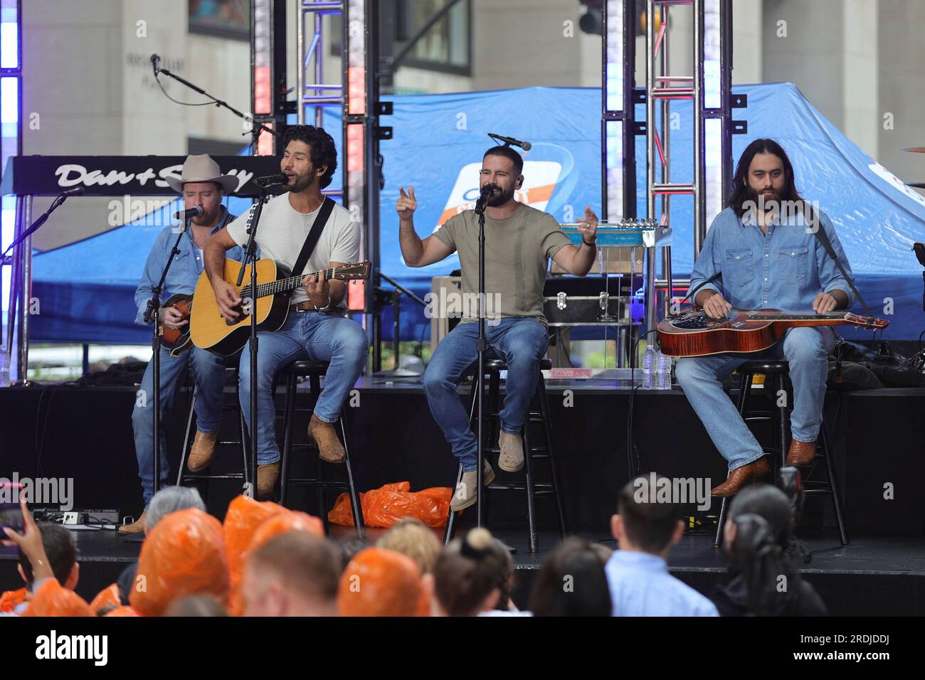 Rockefeller Plaza, New York, USA, July, 21 2023 - Country Singers Dan ...