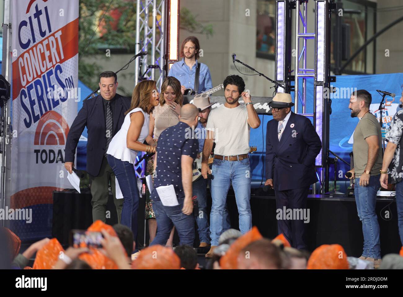 Rockefeller Plaza, New York, USA, July, 21 2023 - Country Singers Dan ...