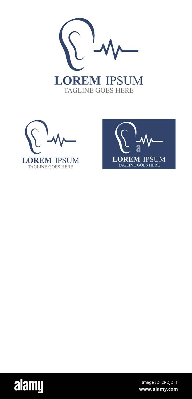 ear logo design Stock Vector Image & Art - Alamy