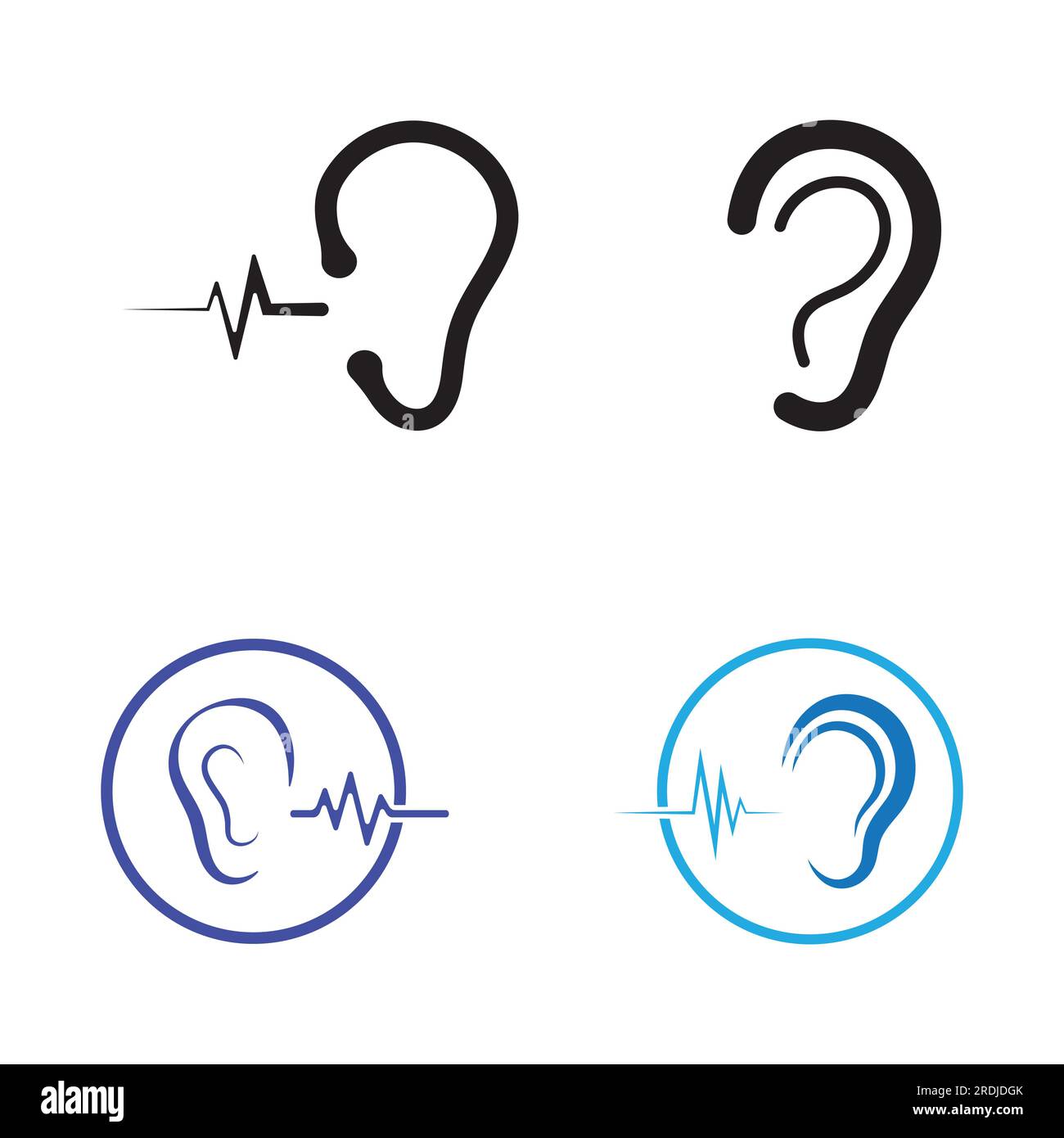 ear logo design Stock Vector Image & Art - Alamy