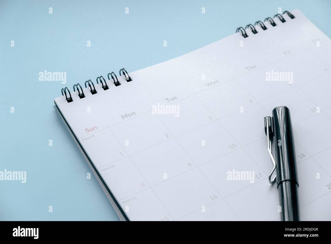 Concept of plan a monthly calendar for meetings or manage your daily ...