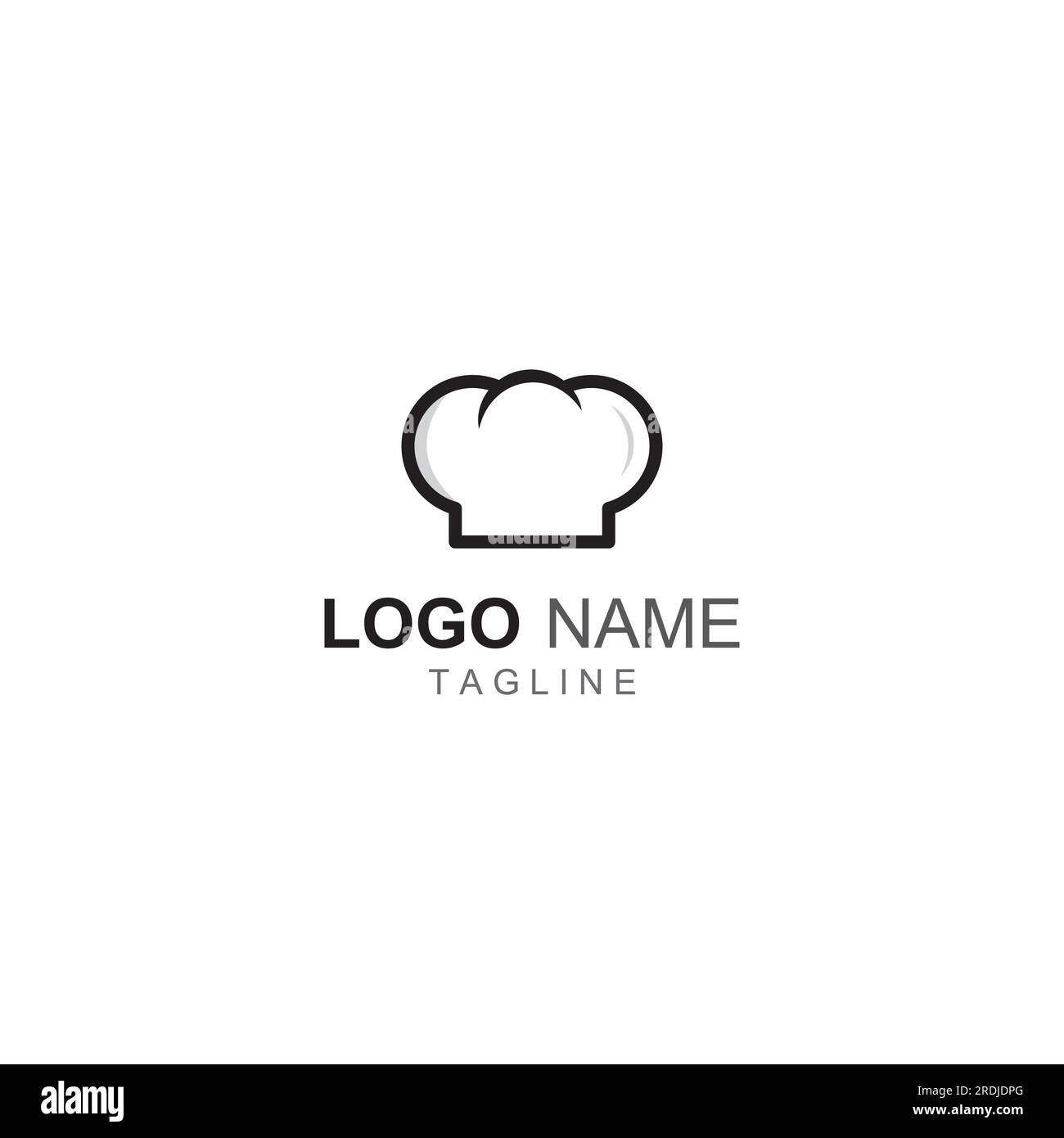 Chef hat logo for restaurant, cafe and online food delivery. Logo with ...