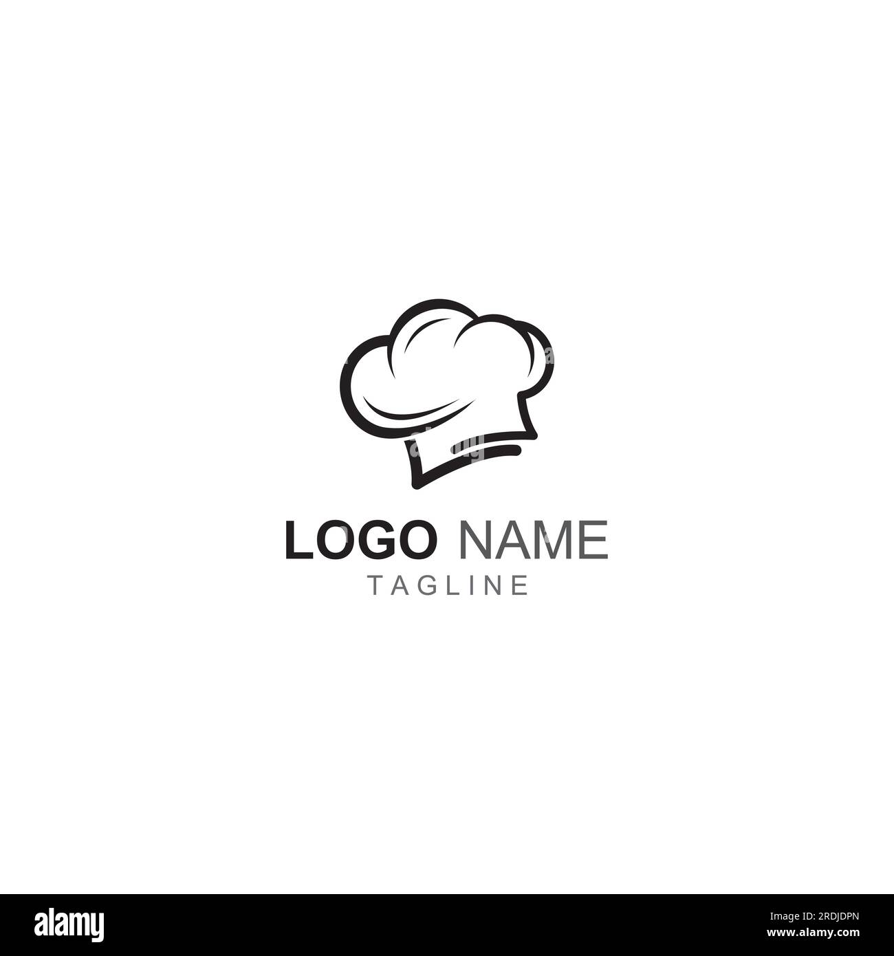 Chef hat logo for restaurant, cafe and online food delivery. Logo with ...