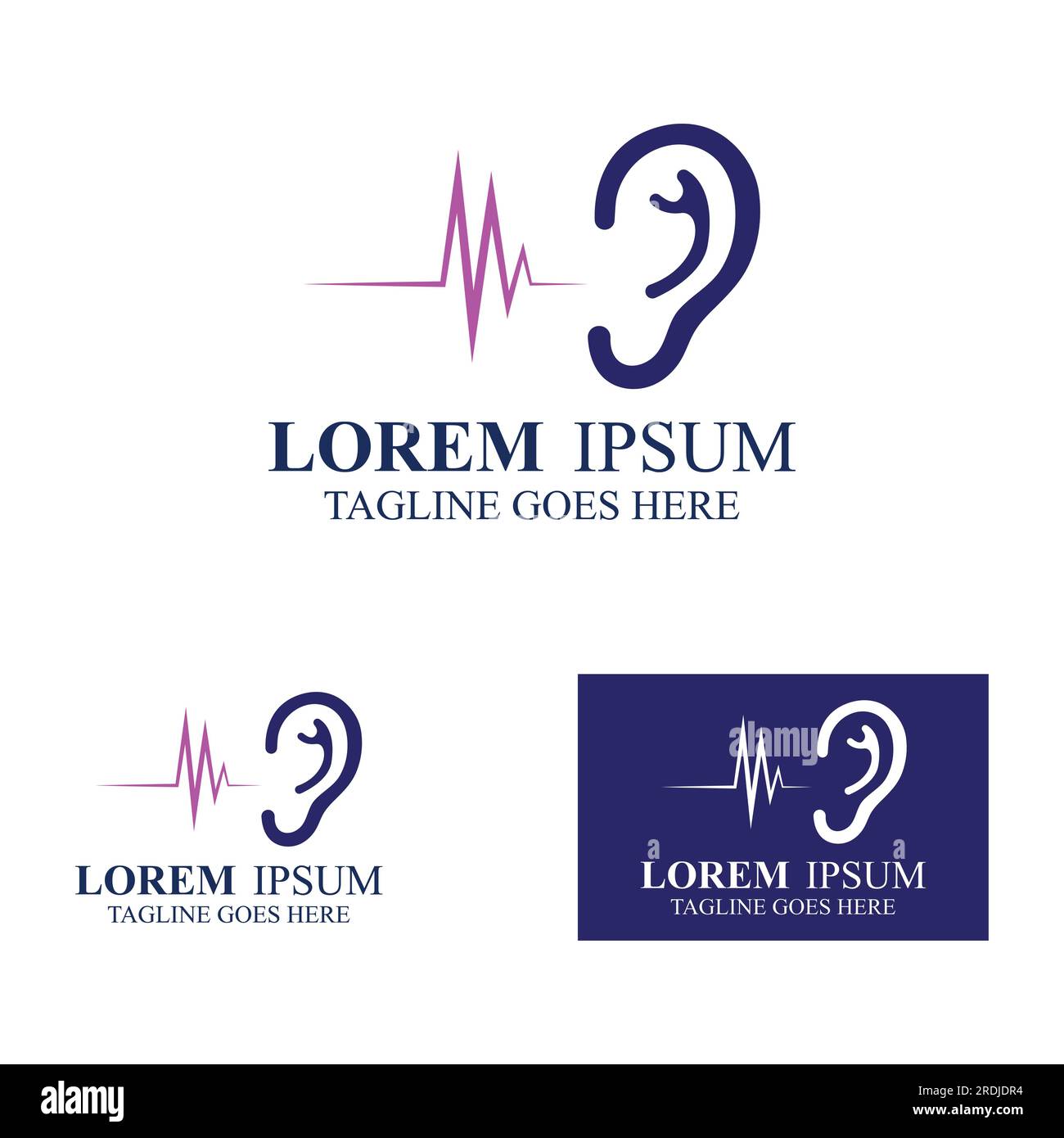 ear logo design Stock Vector Image & Art - Alamy