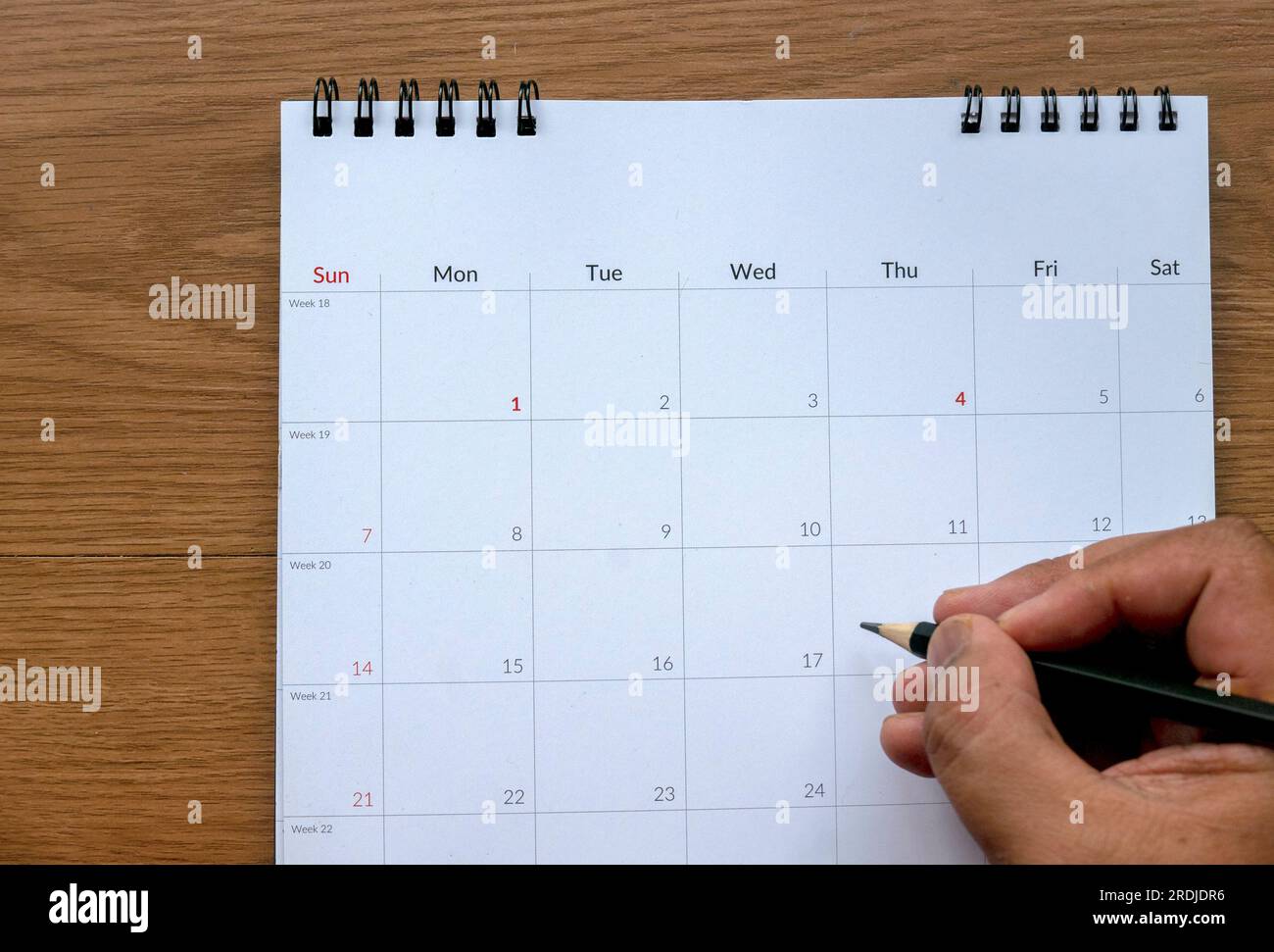 Concept of plan a monthly calendar for meetings or manage your daily ...