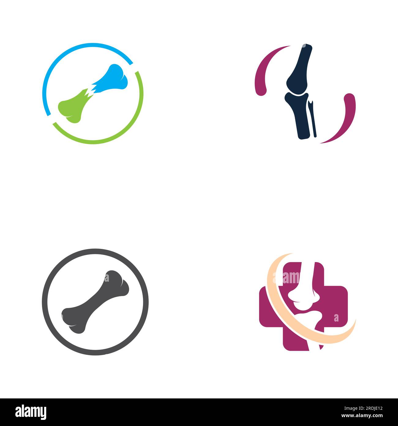 Bone logo icon vector design Stock Vector Image & Art - Alamy