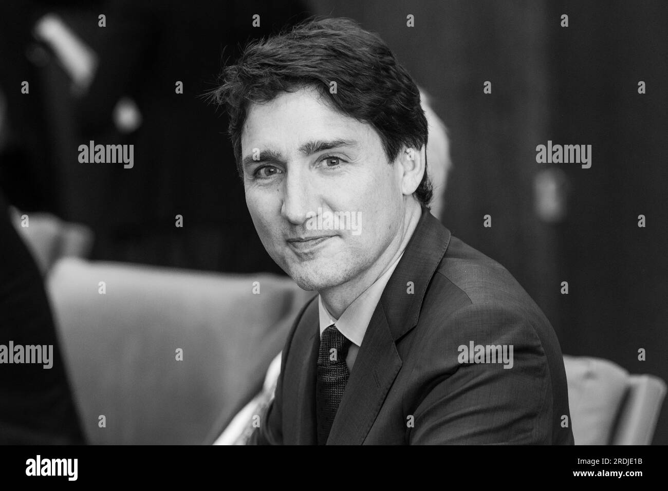Canadá justin trudeau Black and White Stock Photos & Images - Alamy