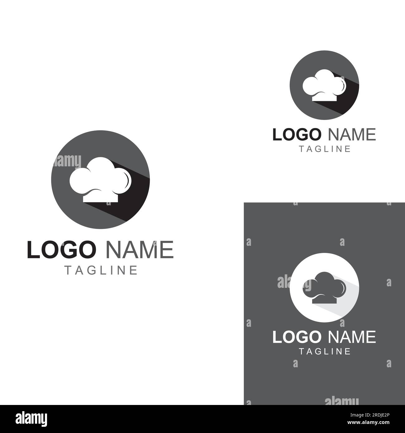 Chef hat logo for restaurant, cafe and online food delivery. Logo with ...