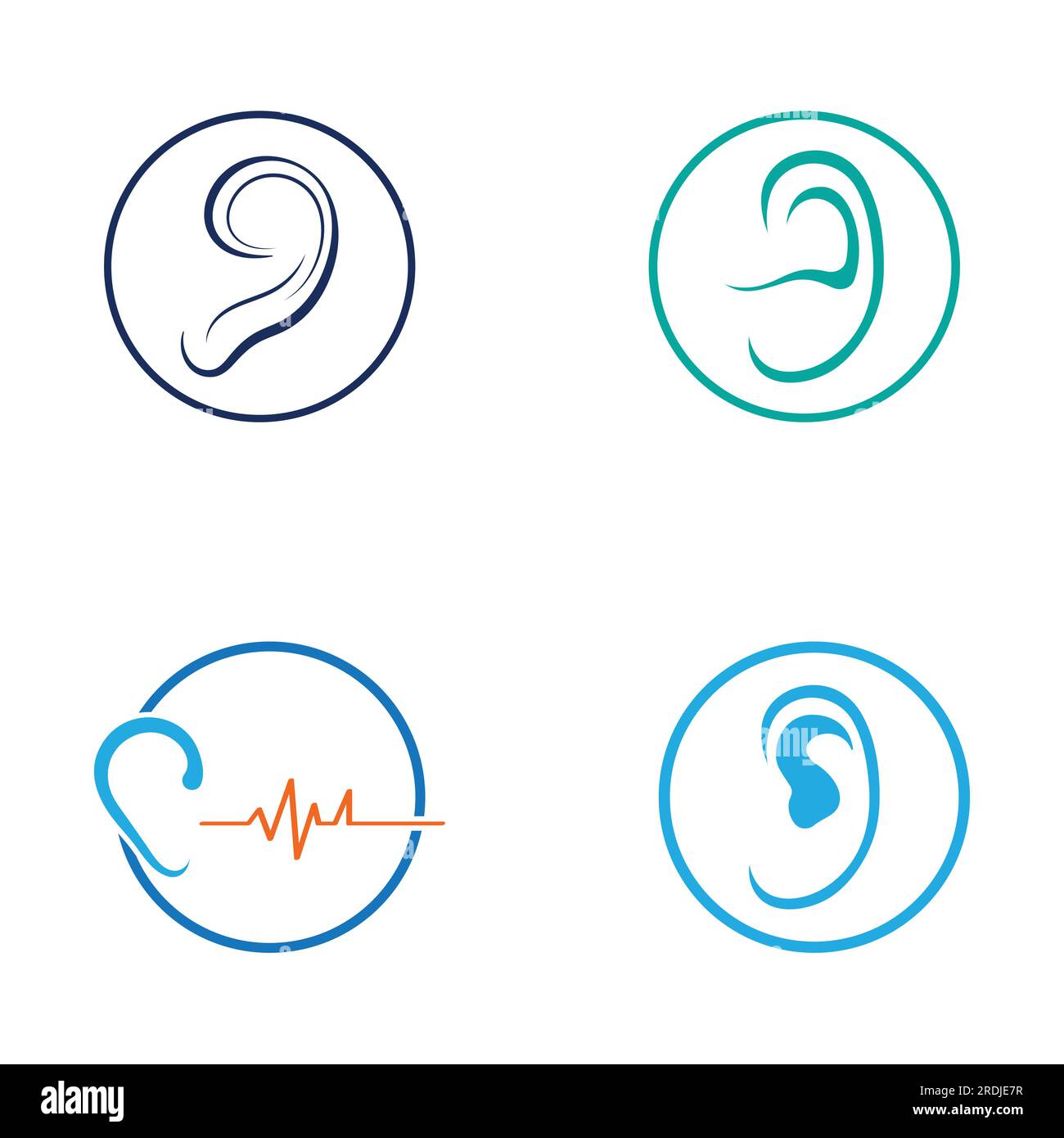 ear logo design Stock Vector Image & Art - Alamy